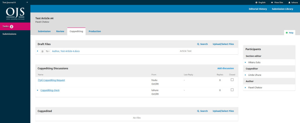 Copyediting | Open Journal Systems