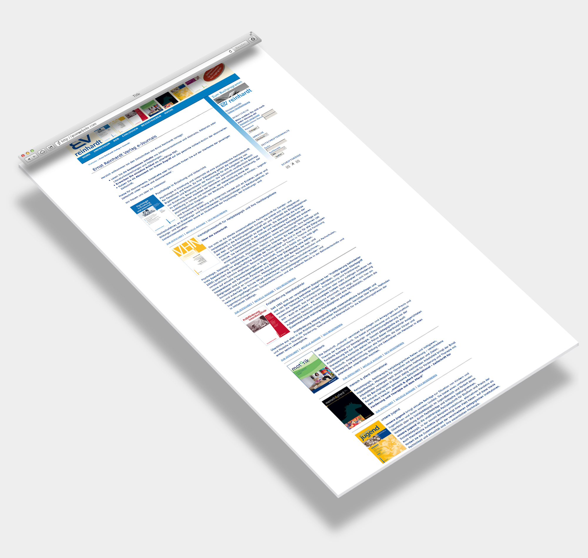 OJS - Ernst Reinhardt Verlag e-Journals - Germany | Open Journal Systems